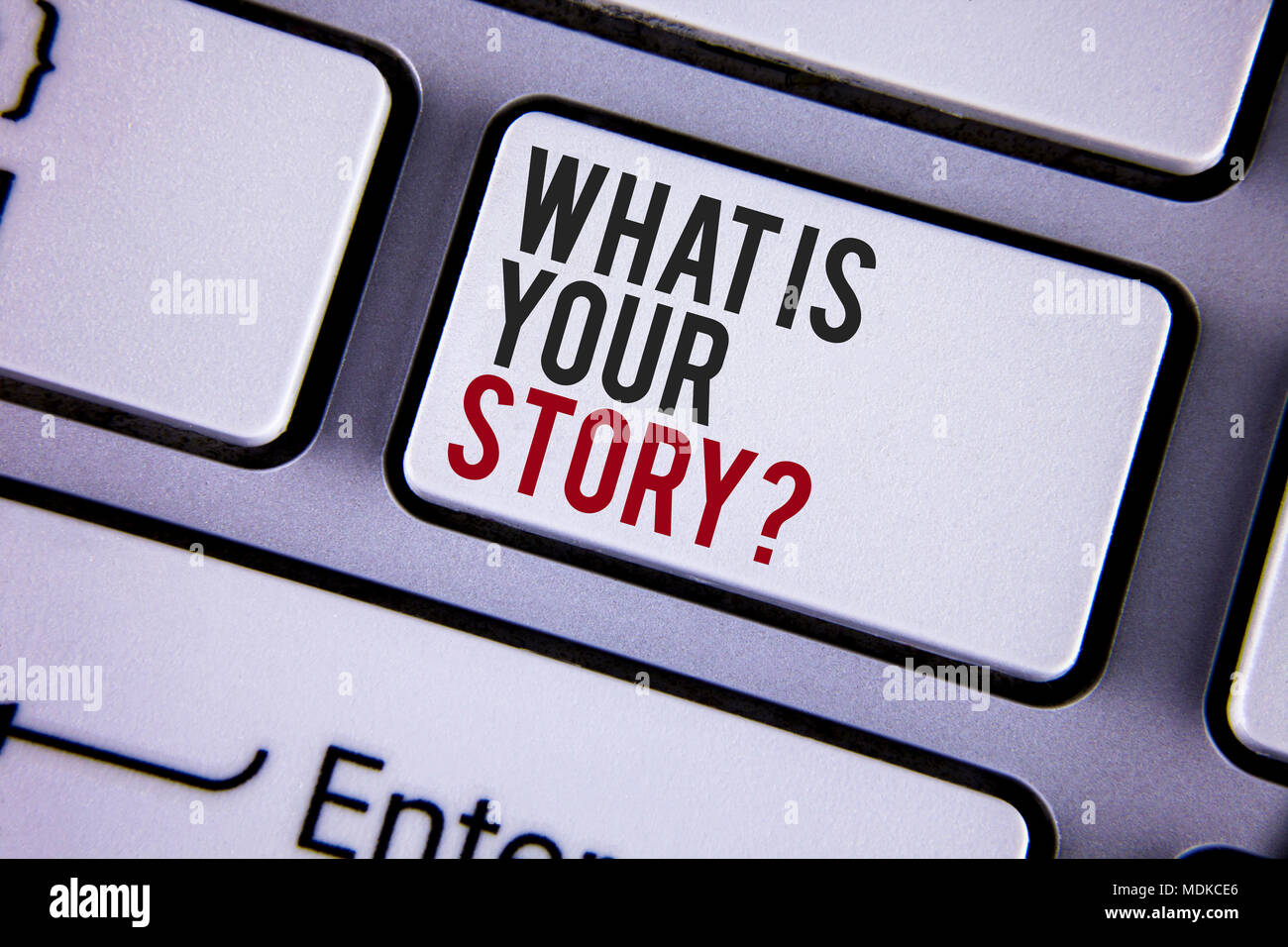 Writing note showing What Is Your Story Question. Business photo ...