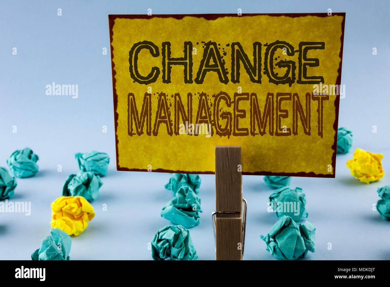 Writing note showing Change Management. Business photo showcasing ...