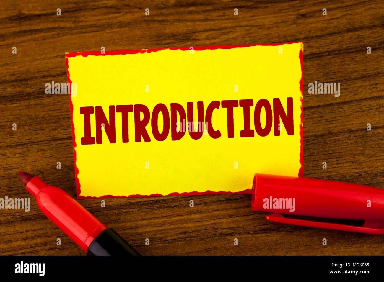 Handwriting text Introduction. Concept meaning First part of a document ...