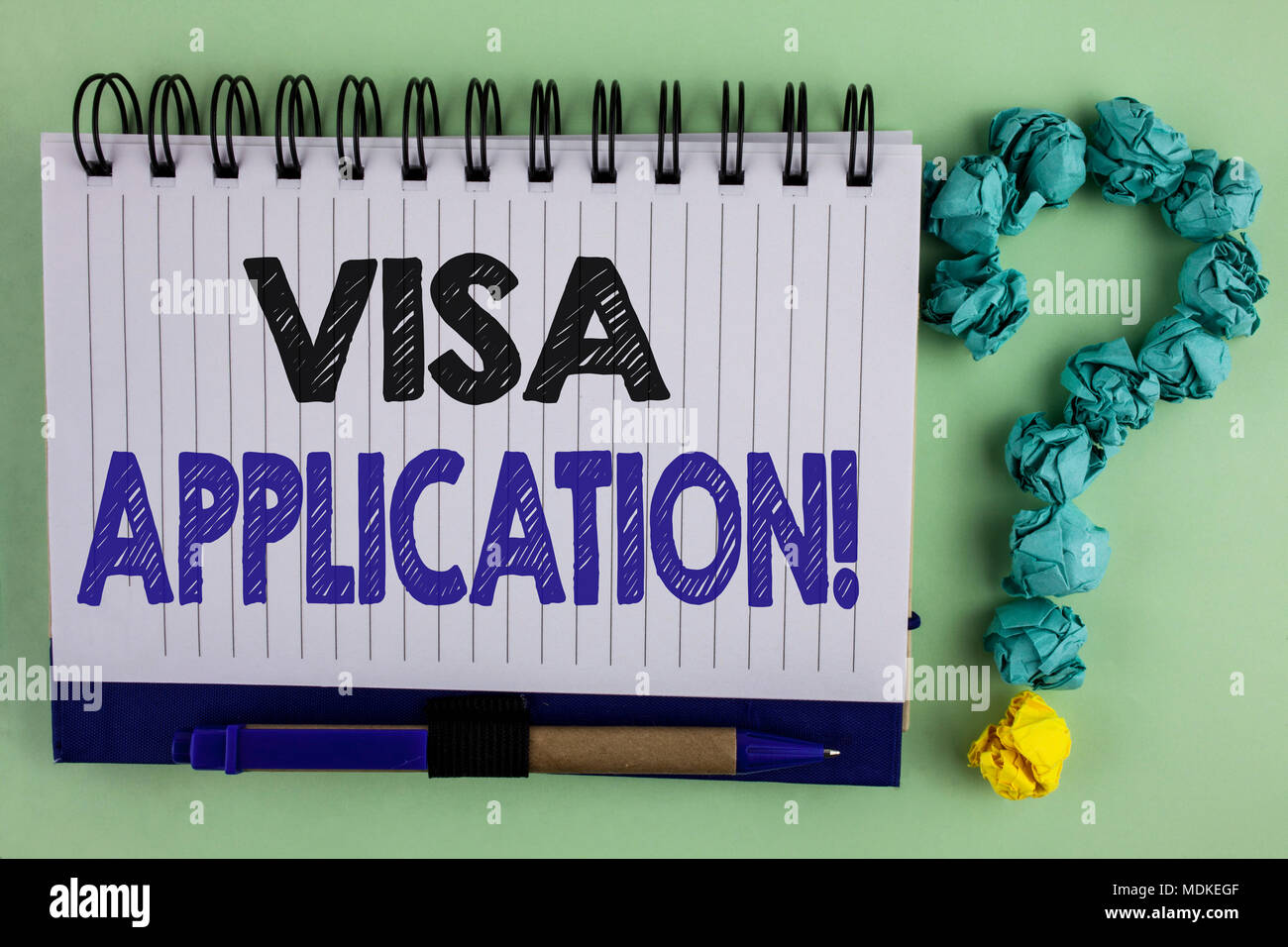 Writing note showing Visa Application Motivational Call. Business photo ...