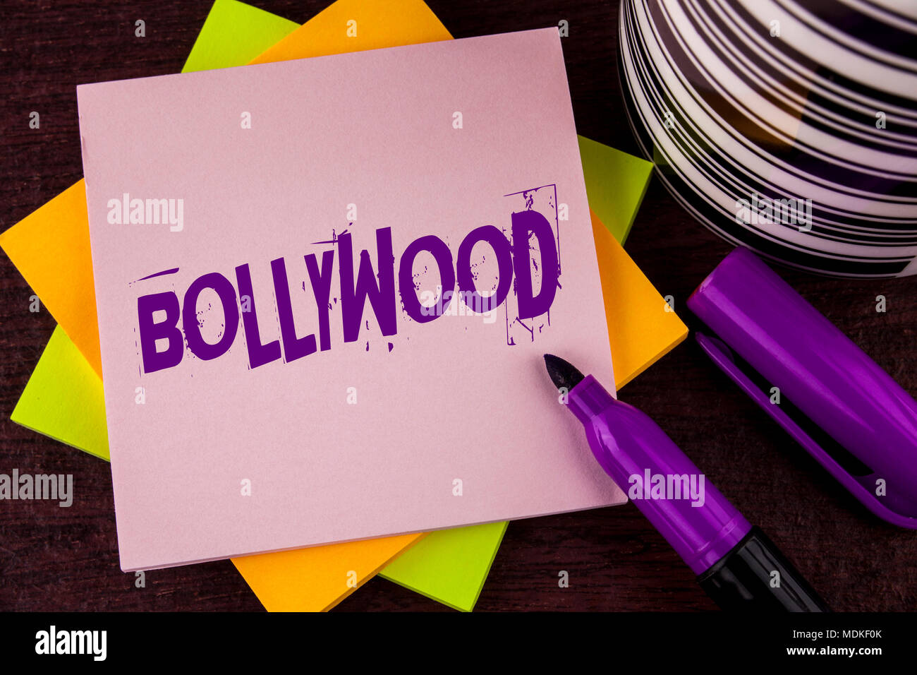 Text sign showing Bollywood. Conceptual photo Indian cinema a source of ...