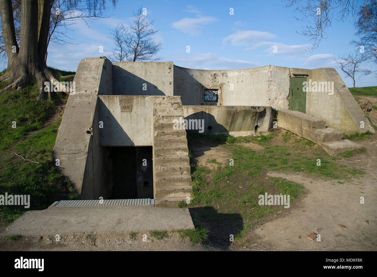 Placowka Fort (Encampment Fort) in old coastal artillery battery of ...
