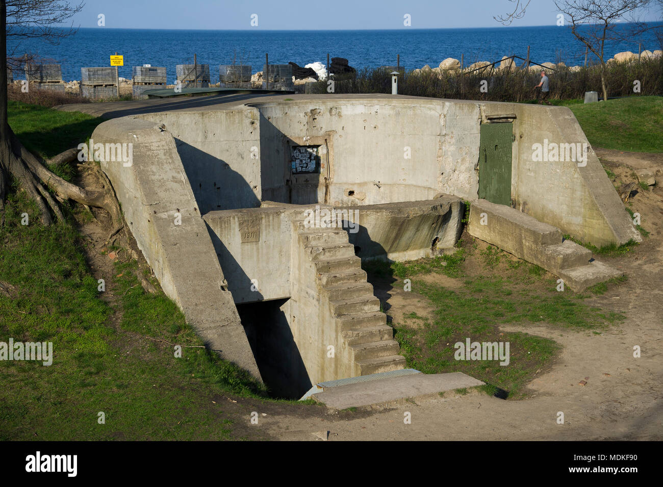 Placowka Fort (Encampment Fort) in old coastal artillery battery of ...
