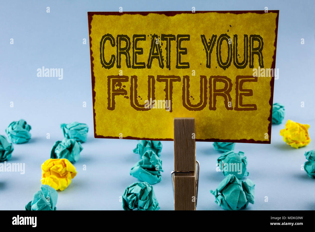 Writing note showing Create Your Future. Business photo showcasing ...