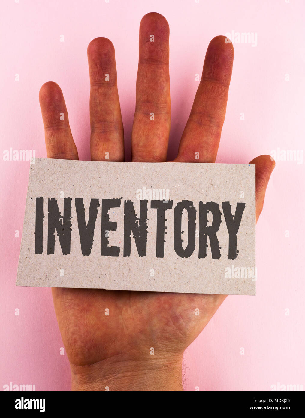 Conceptual hand writing showing Inventory. Business photo text Complete ...