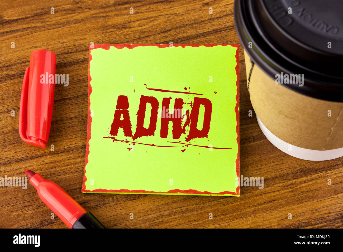 Writing note showing Adhd. Business photo showcasing Learning made ...