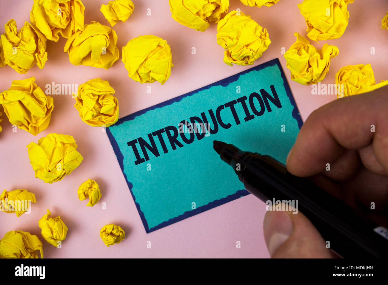 Word writing text Introduction. Business concept for First part of a ...