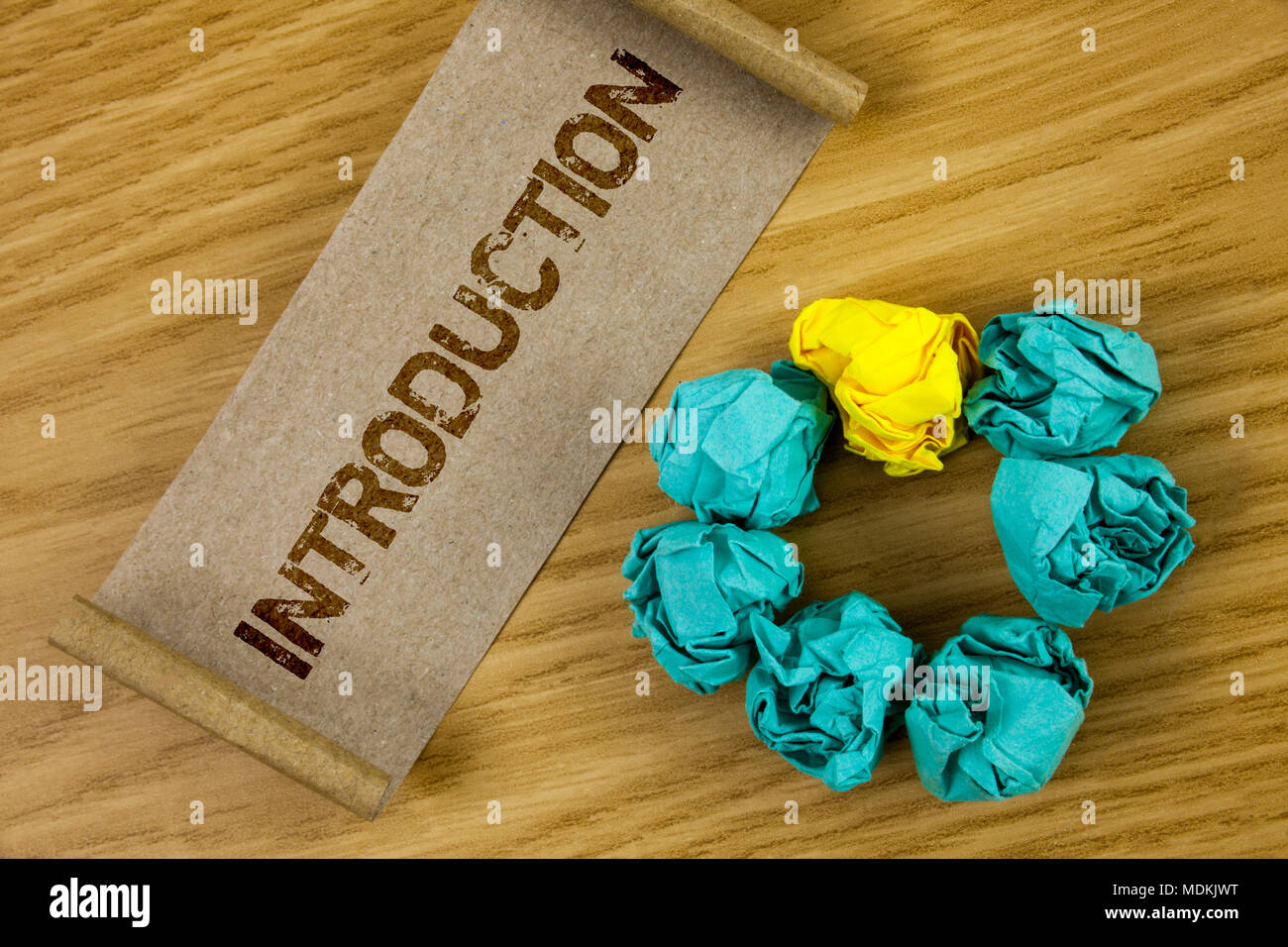 Conceptual hand writing showing Introduction. Business photo showcasing ...