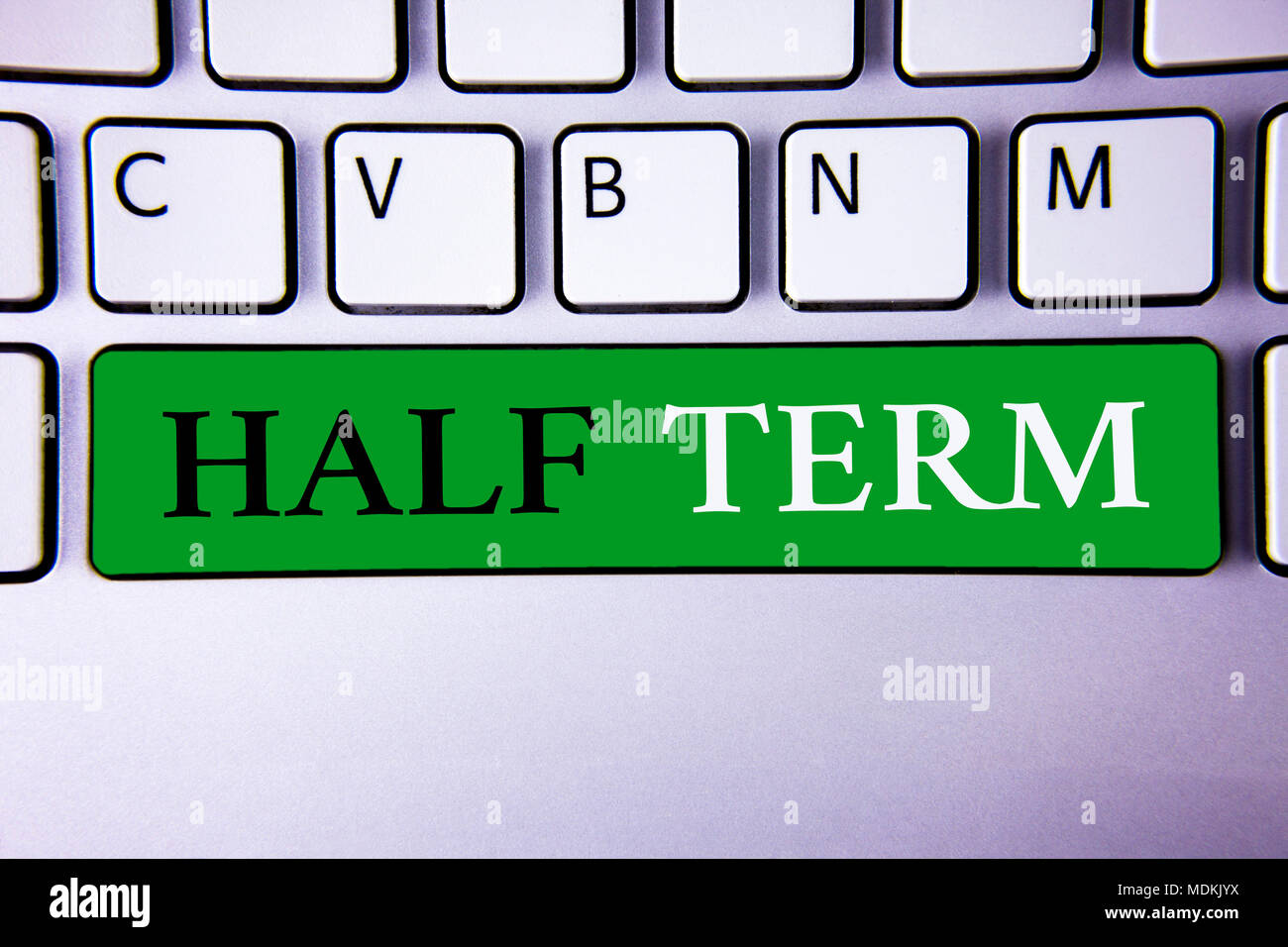 Text sign showing Half Term. Conceptual photo Short holiday in the ...