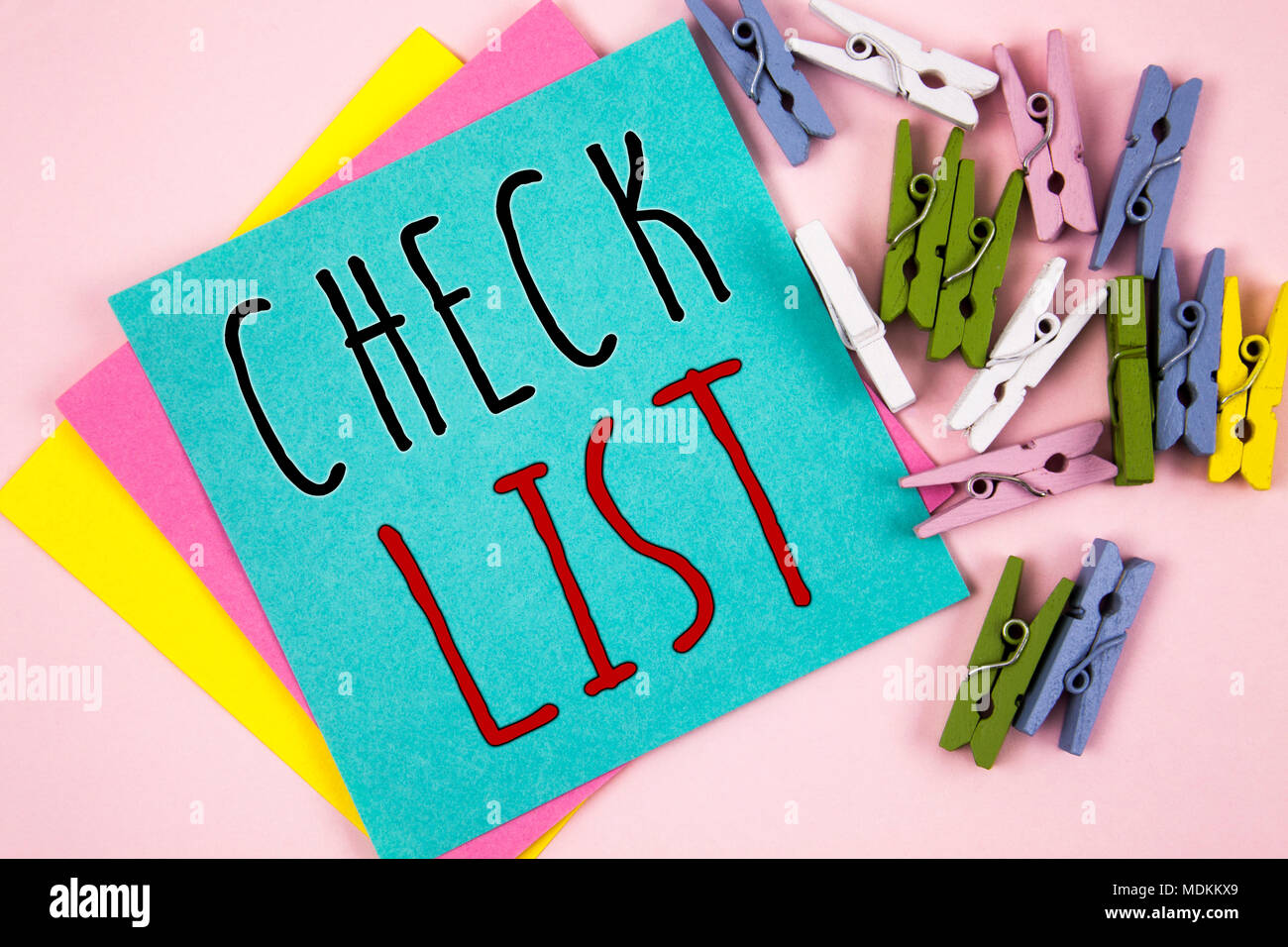 Conceptual hand writing showing Check List. Business photo showcasing ...