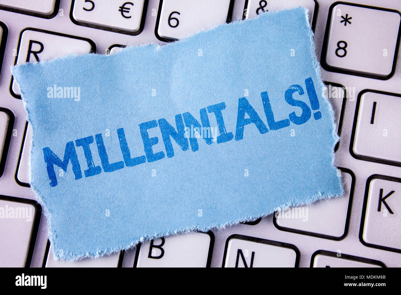 Word writing text Millennials Motivational Call. Business concept for ...