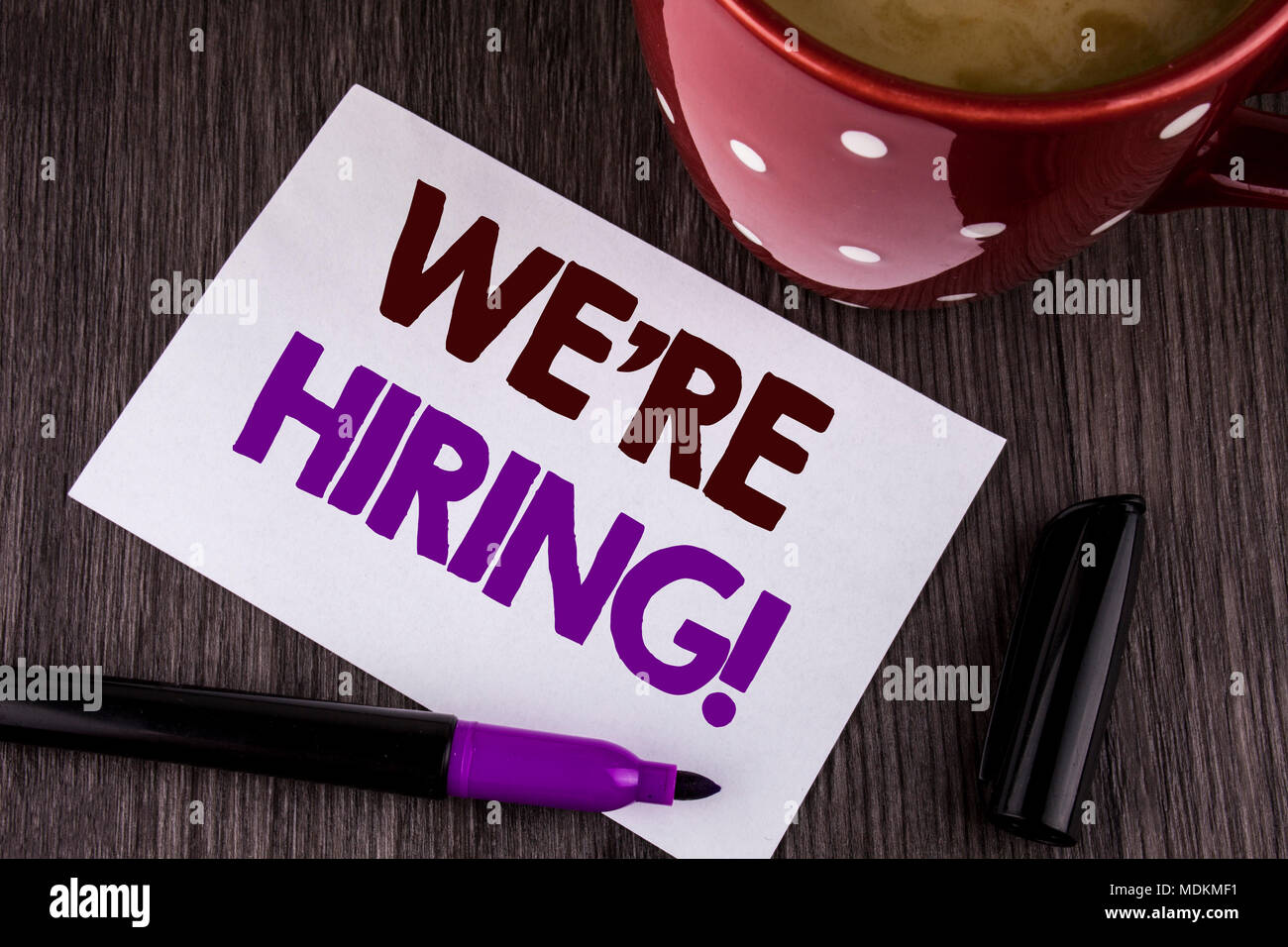 Word writing text We Are Hiring Motivational Call. Business concept for ...