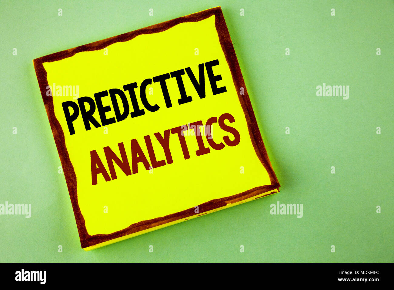 Writing note showing Predictive Analytics. Business photo showcasing ...