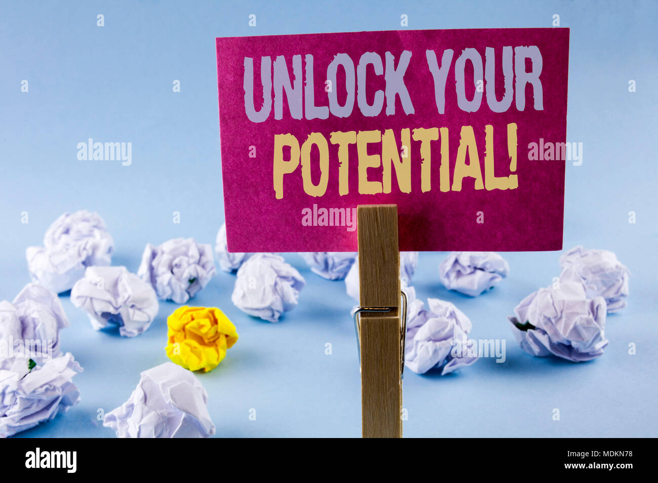 Conceptual hand writing showing Unlock Your Potential Motivational Call ...
