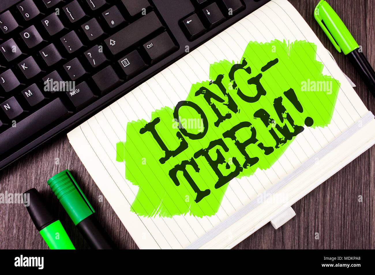 Handwriting text writing Long-Term Motivational Call. Concept meaning ...