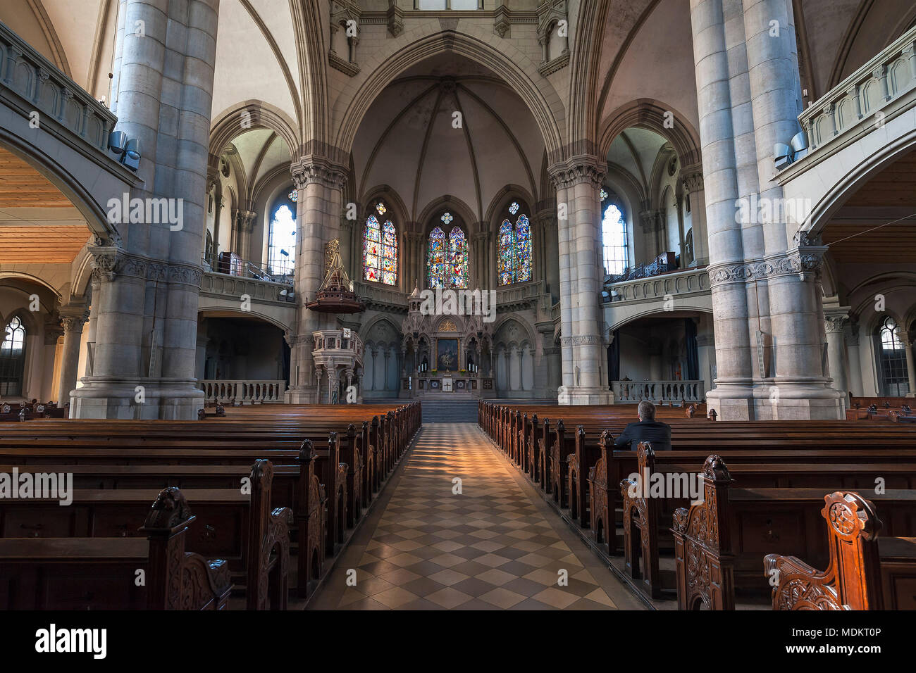 Lutheran church interior hi-res stock photography and images - Alamy