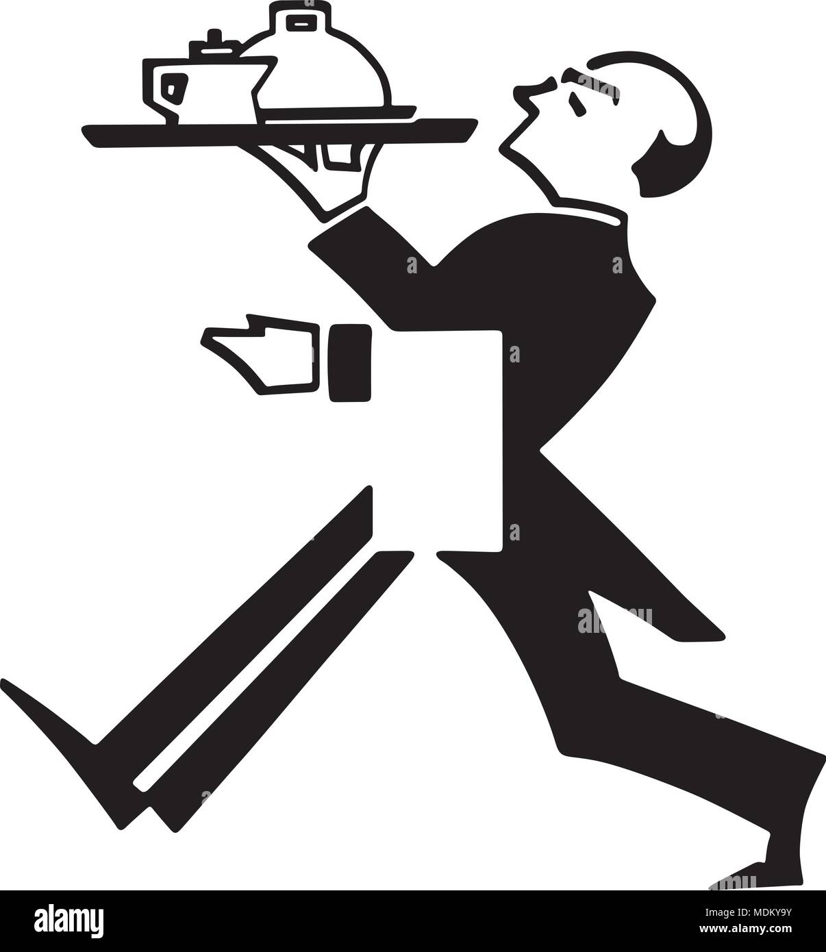 Servants serving Stock Vector Images - Alamy