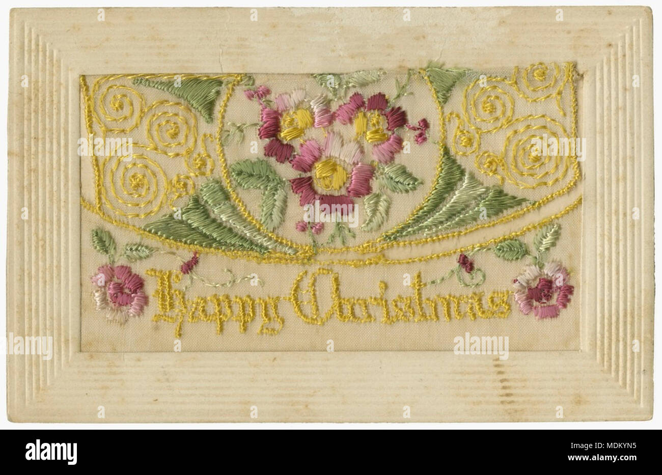 Embroidered silk postcard hi-res stock photography and images - Alamy
