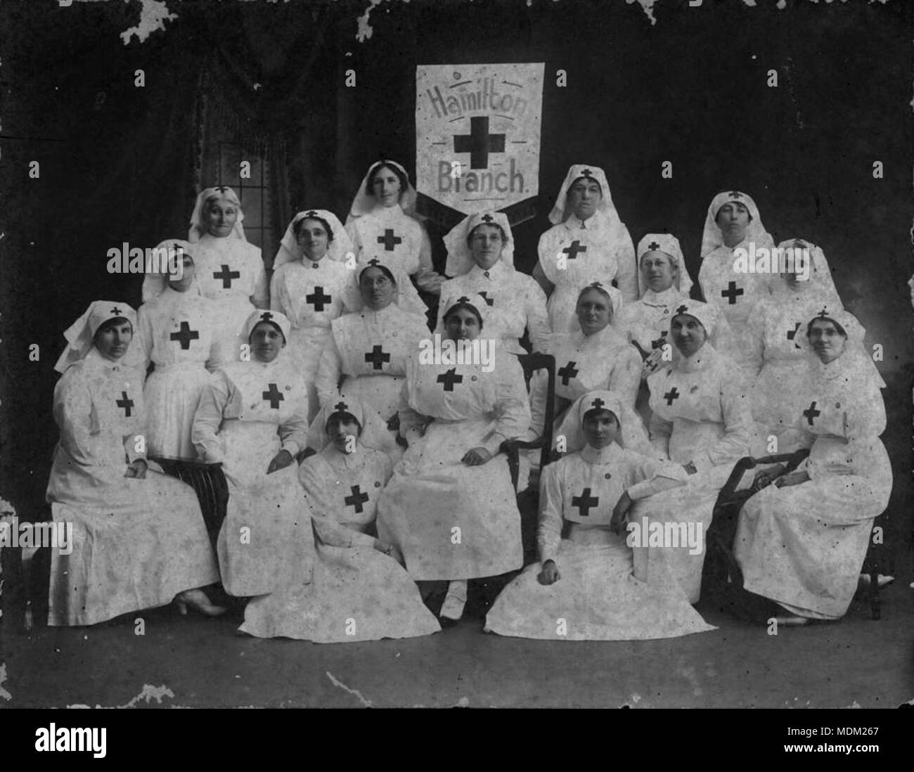 Hamilton branch of the Red Cross during World War One Stock Photo - Alamy