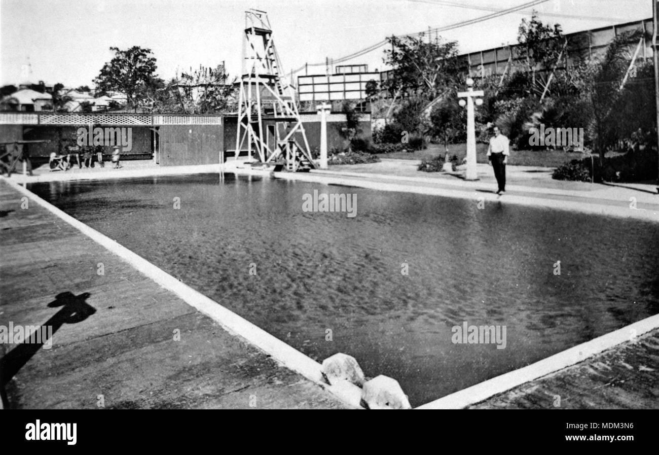 Ithaca swimming pool 1918 Stock Photo - Alamy