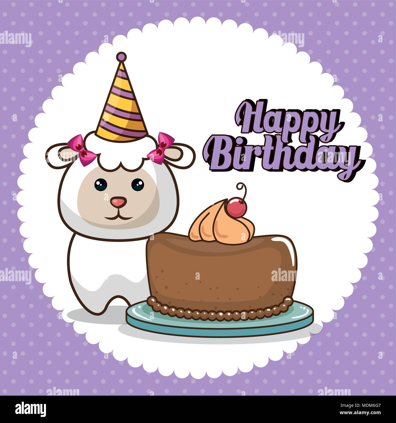 Sheep cake Stock Vector Images - Alamy