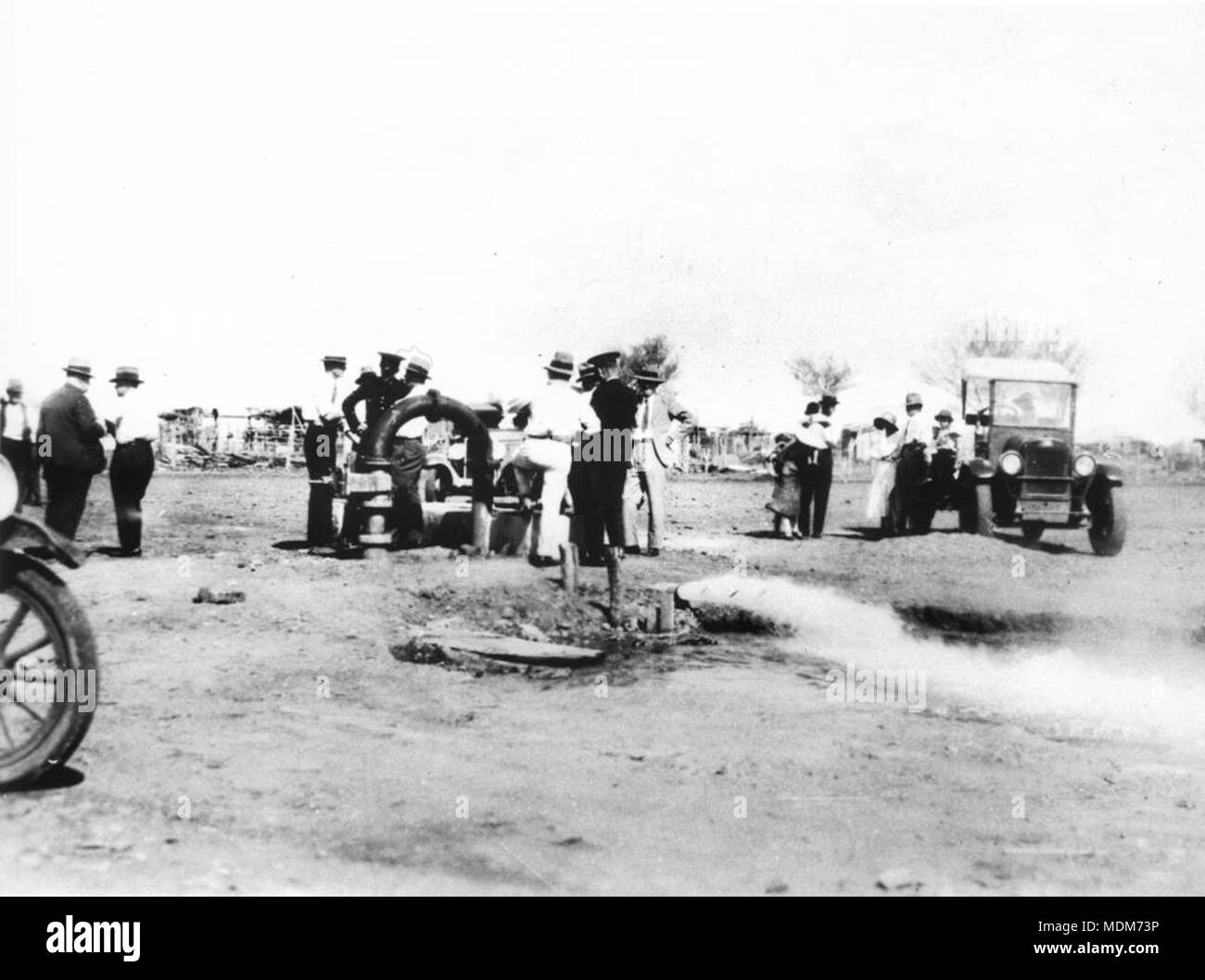 Official opening of the Quilpie town bore, 1933 Stock Photo - Alamy