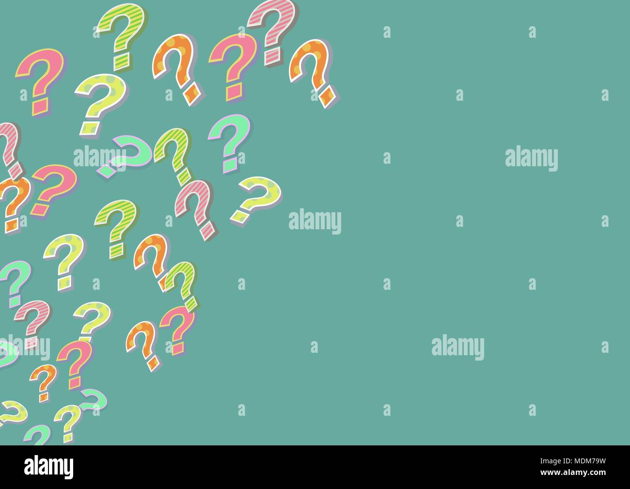 colorful funky question marks Stock Photo - Alamy