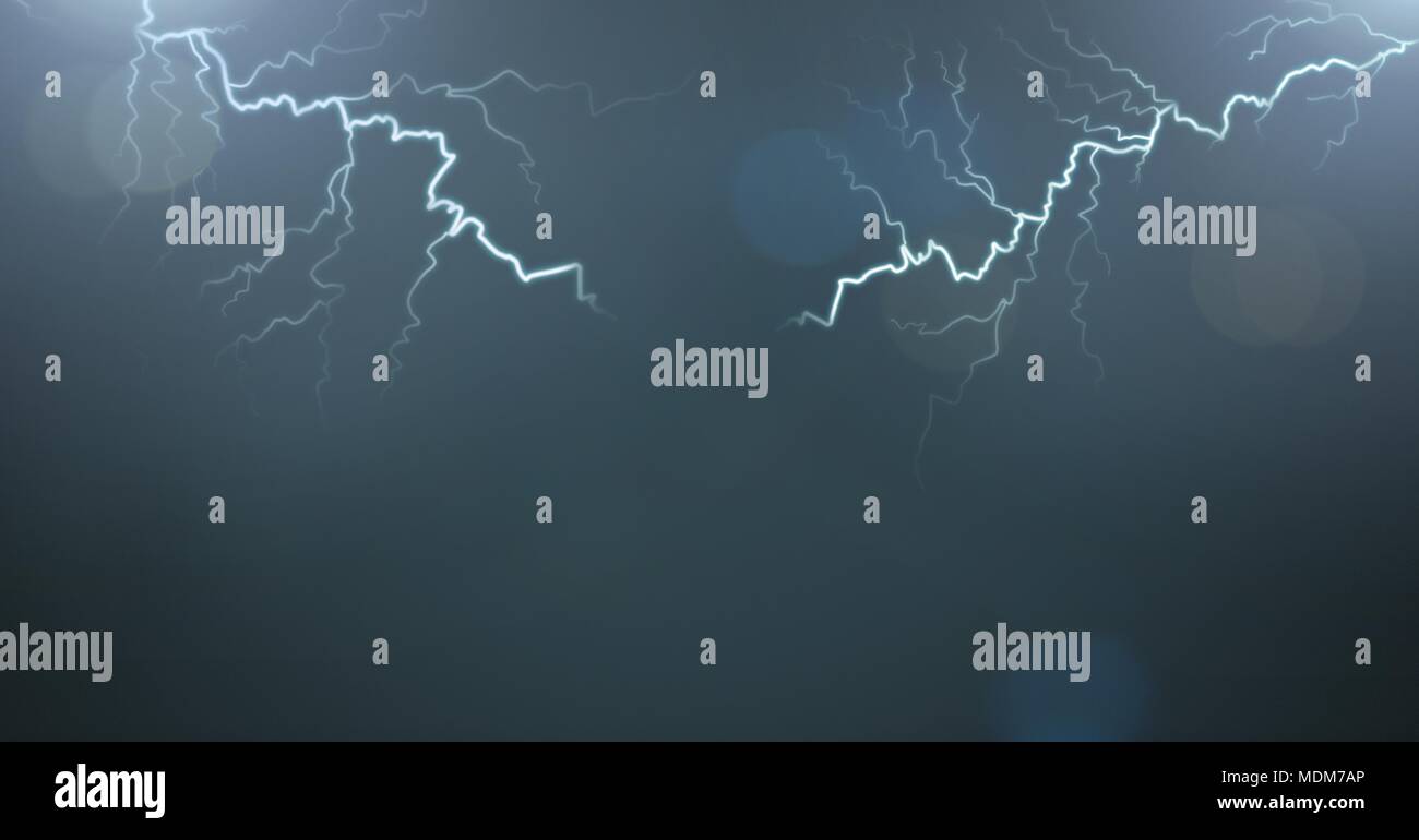 Lightning strikes and dark background Stock Photo - Alamy
