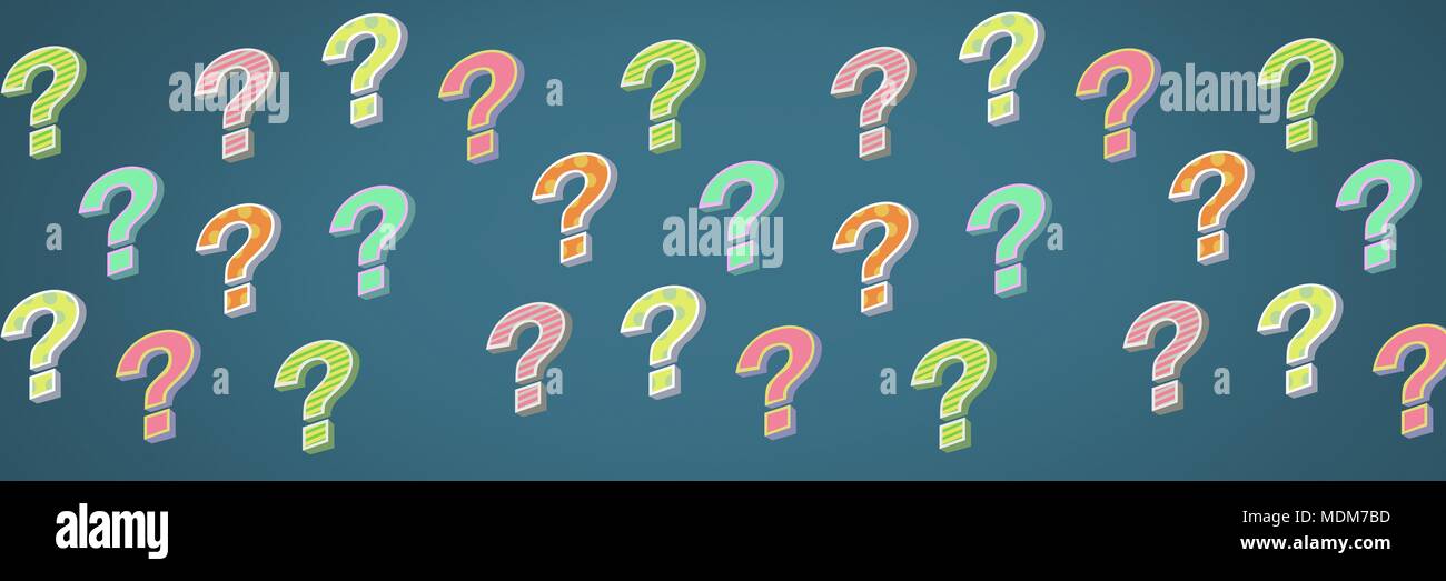colorful funky question marks Stock Photo - Alamy
