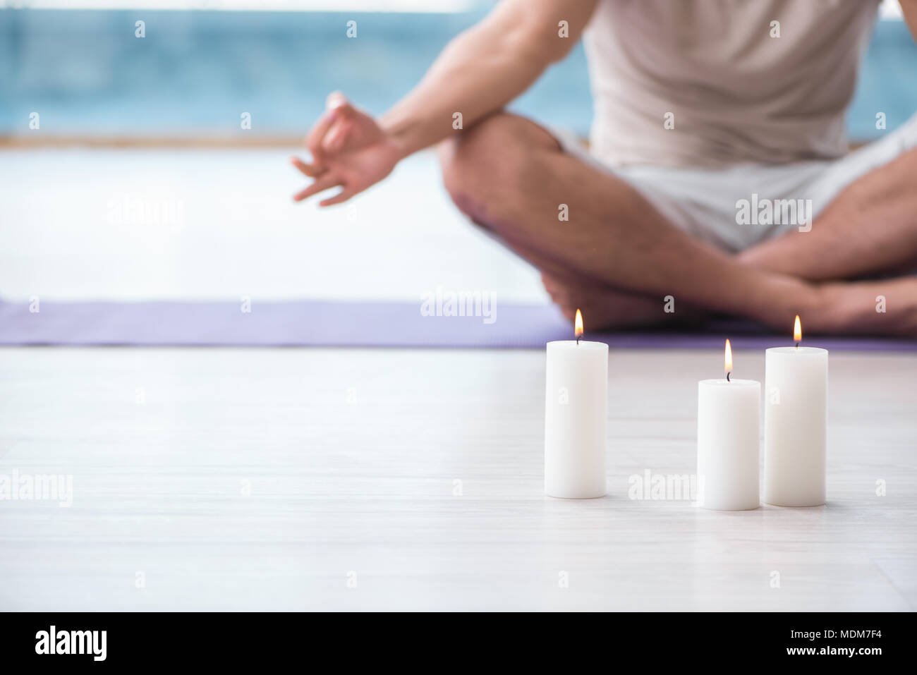 Young handsome man in spa healthcare concept Stock Photo - Alamy