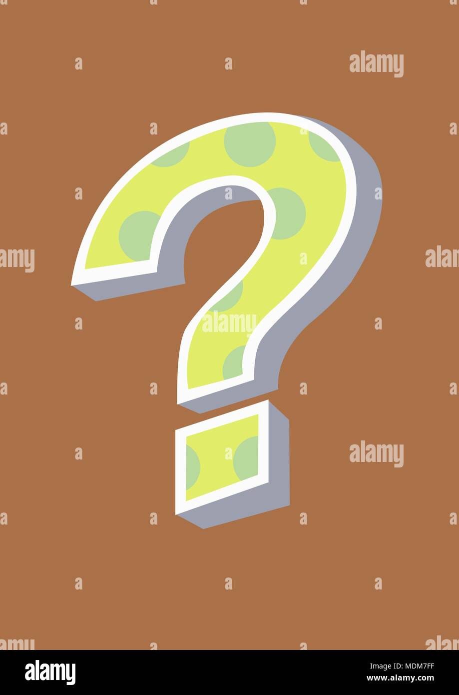 funky cool question mark Stock Photo - Alamy