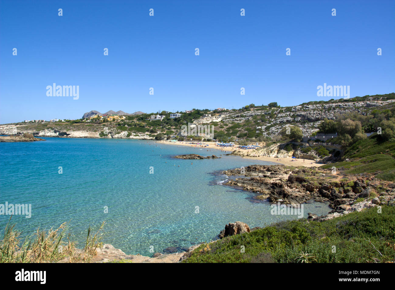 A beautiful bay with crystal clear sea Stock Photo - Alamy