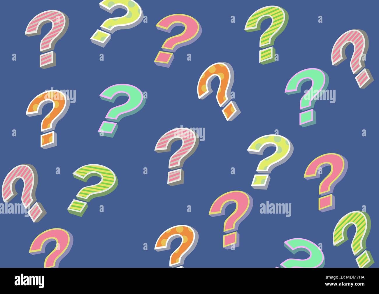 funky colorful question mark Stock Photo - Alamy