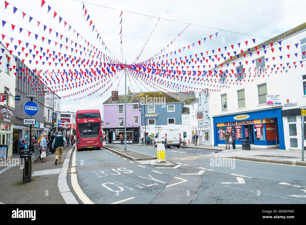 Truro street scene hi-res stock photography and images - Alamy