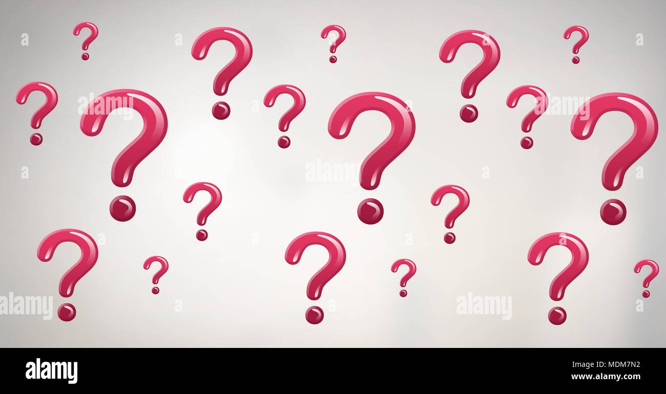 shiny pink question marks Stock Photo - Alamy