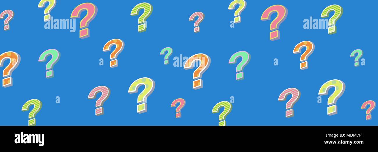 colorful funky question marks Stock Photo - Alamy