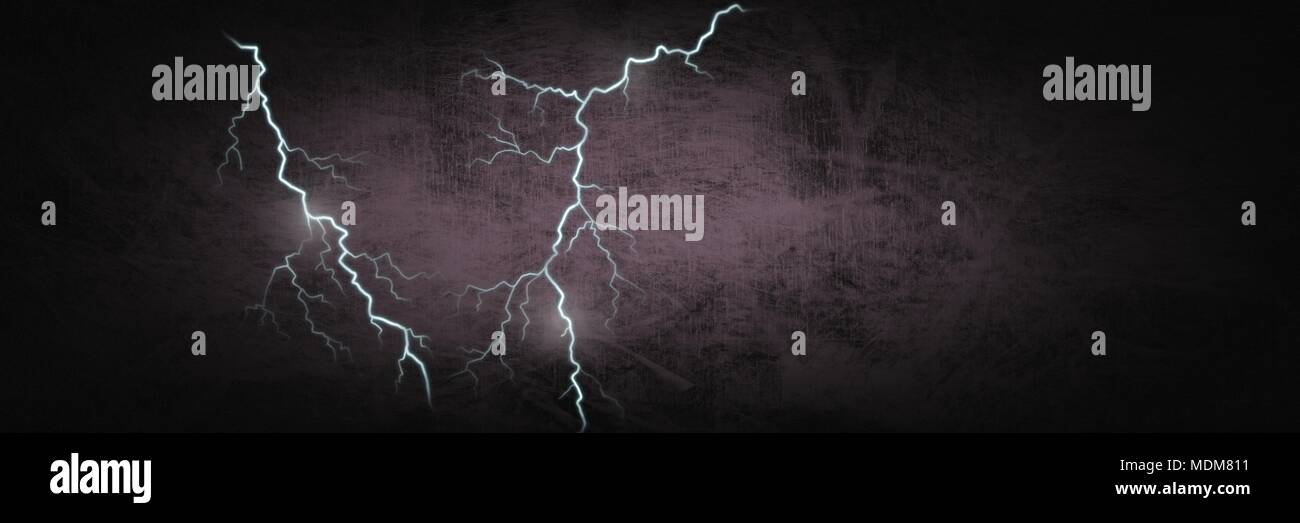 Lightning strikes and dark background Stock Photo - Alamy