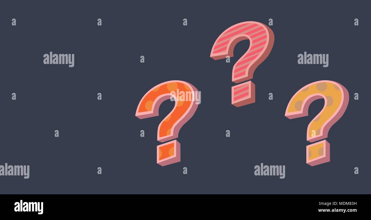colorful funky question marks Stock Photo - Alamy