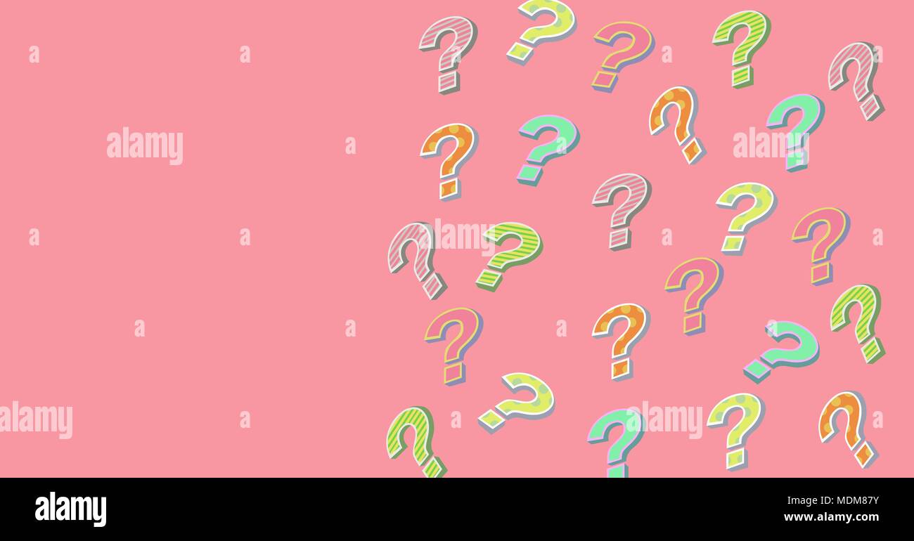 colorful funky question marks Stock Photo - Alamy