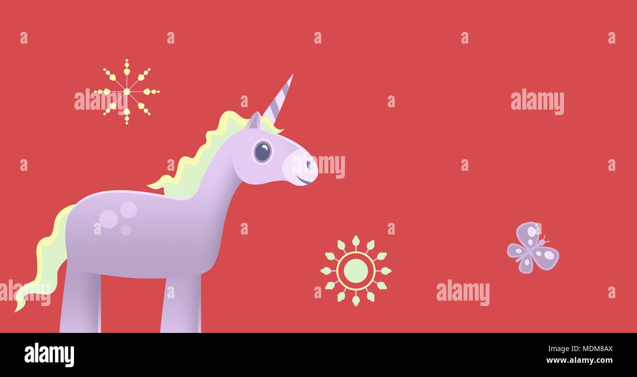 Unicorn illustration hi-res stock photography and images - Alamy