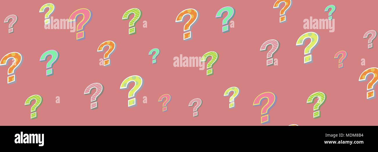 colorful funky question marks Stock Photo - Alamy