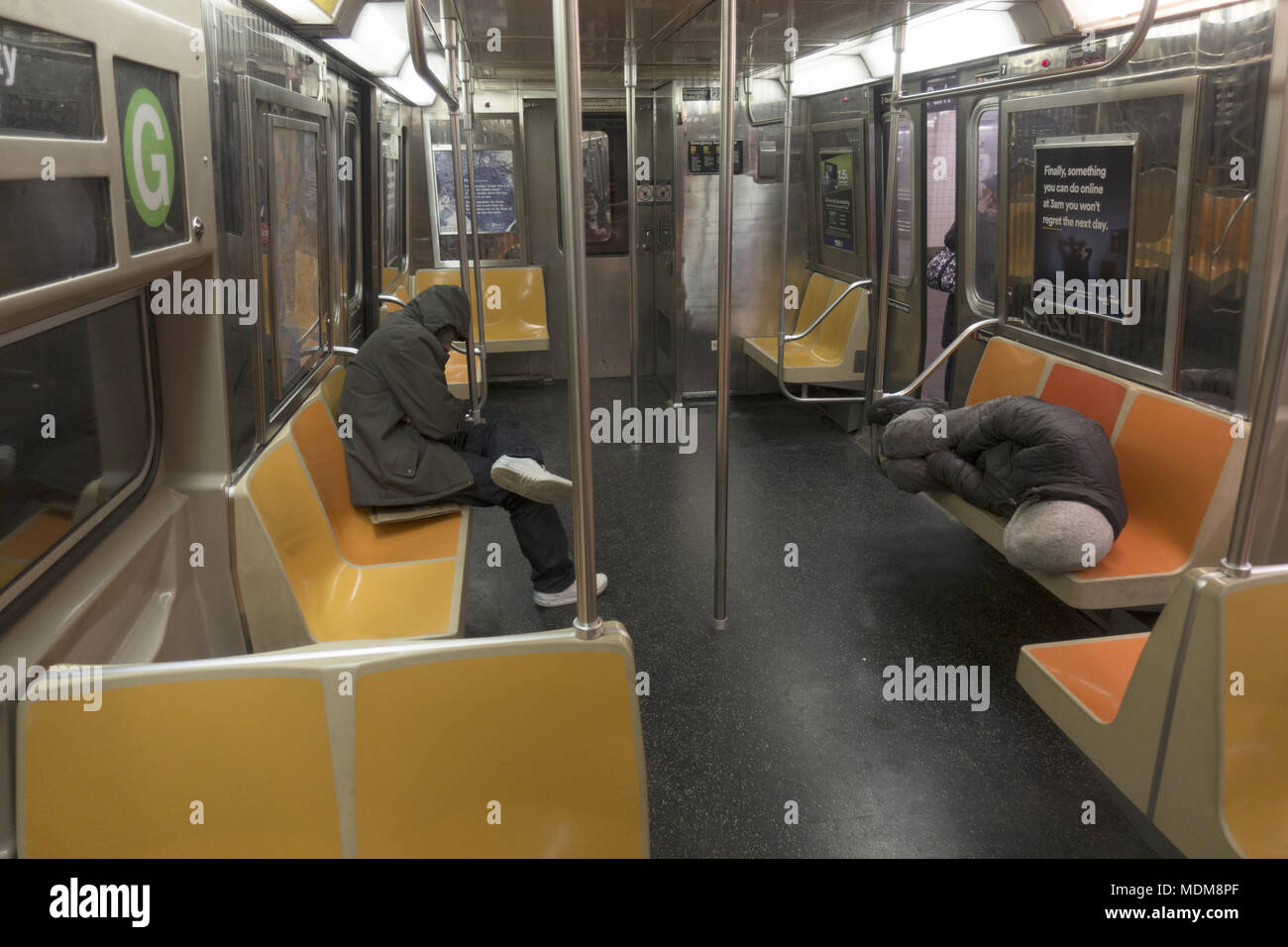 Homeless sleeping in car hi-res stock photography and images - Alamy