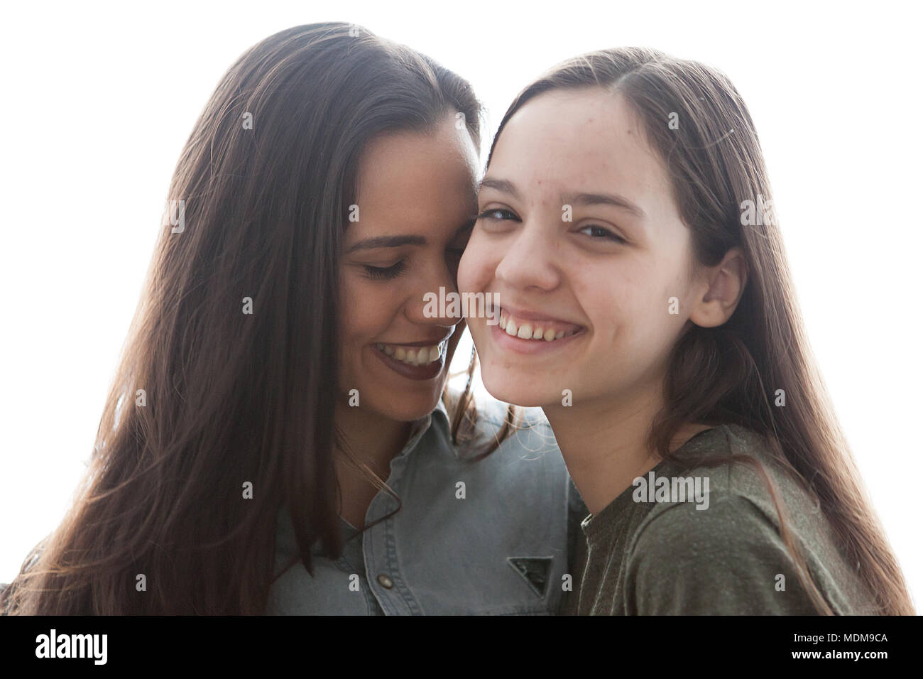 Two girlfriends are laughing are having fun Stock Photo - Alamy