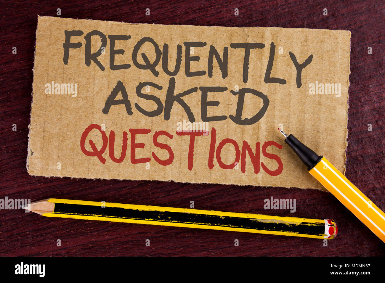 Text sign showing Frequently Asked Questions. Conceptual photo most ...