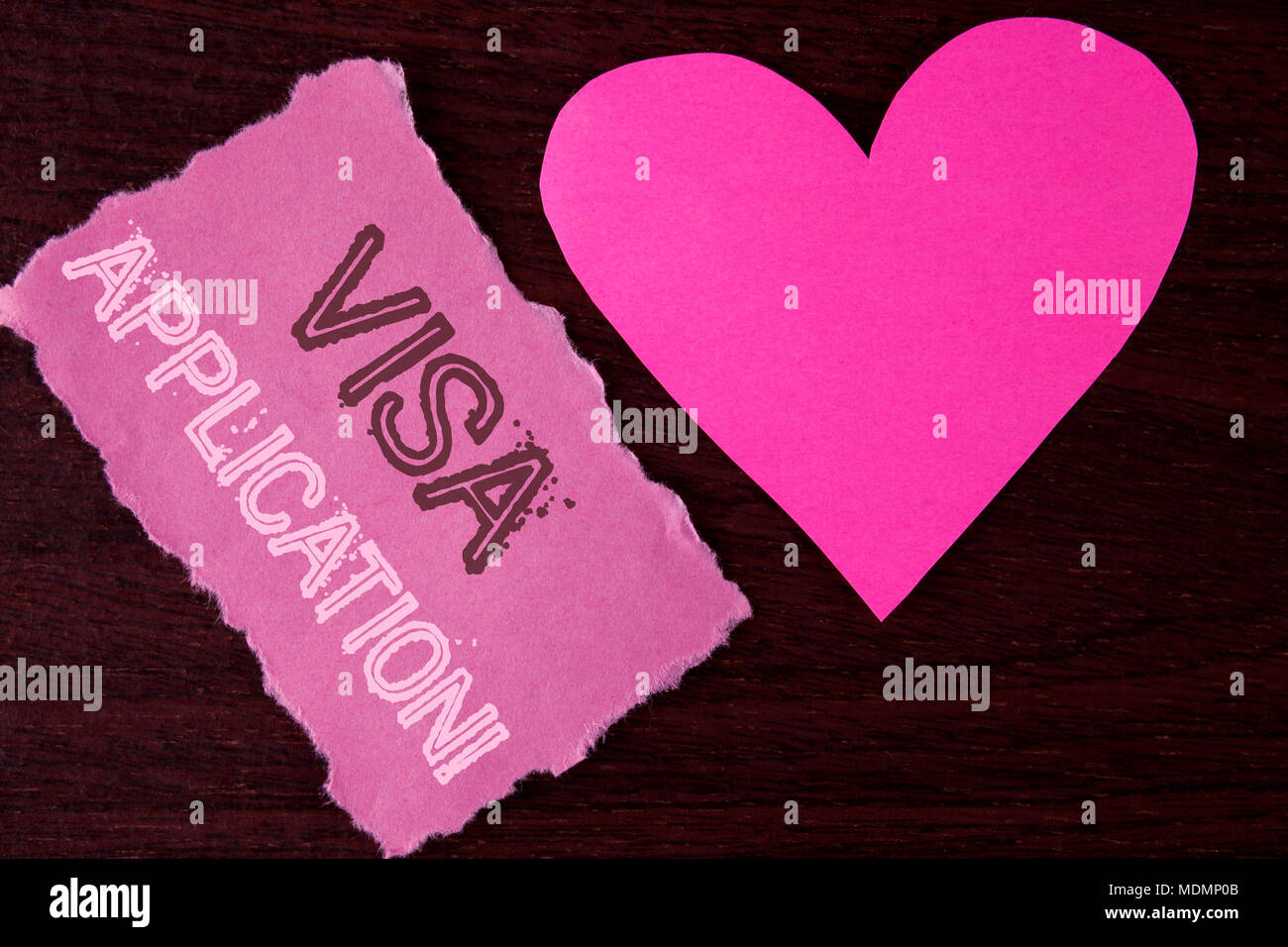 Handwriting text writing Visa Application Motivational Call. Concept ...