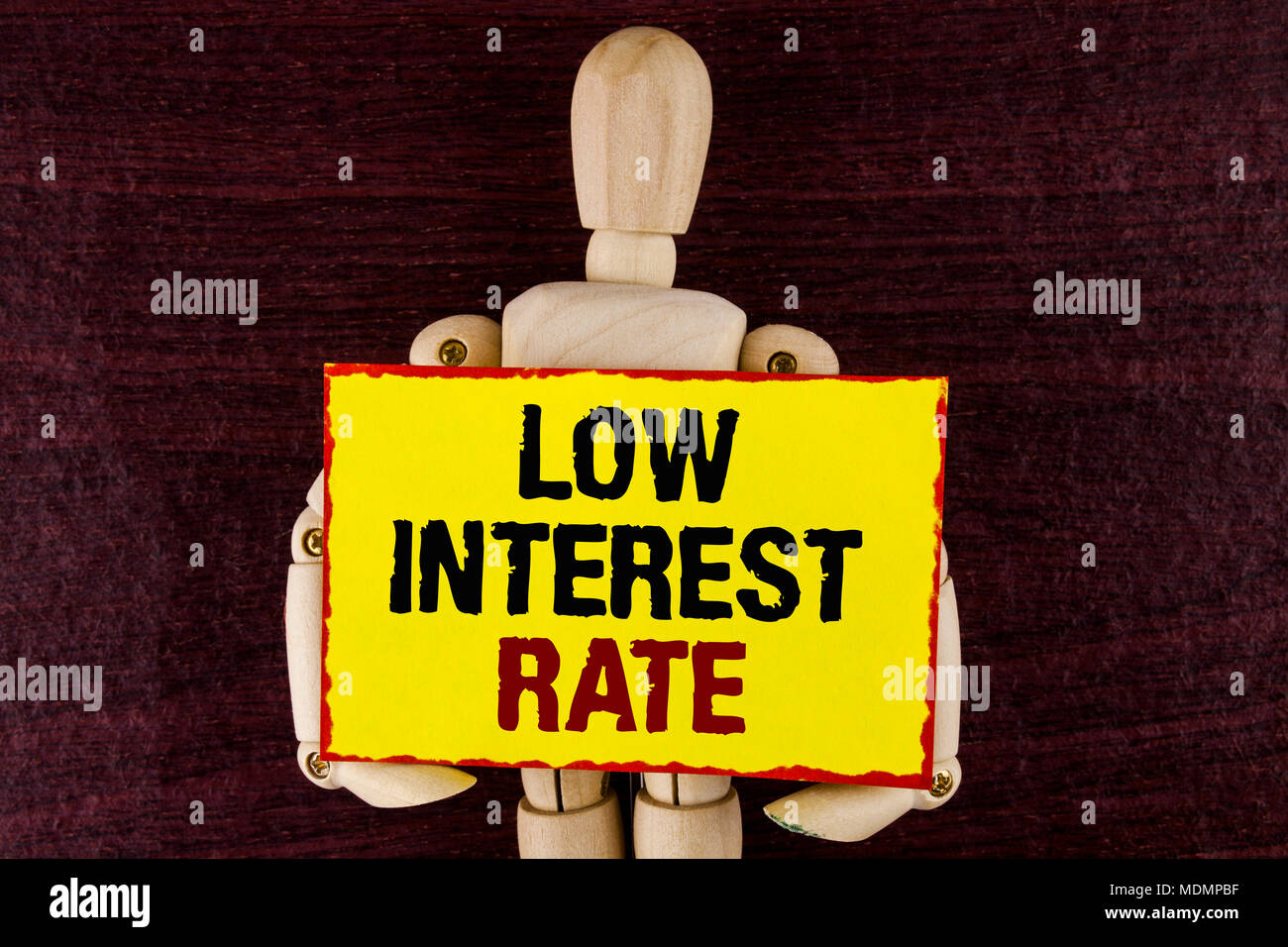 Word writing text Low Interest Rate. Business concept for Manage money ...