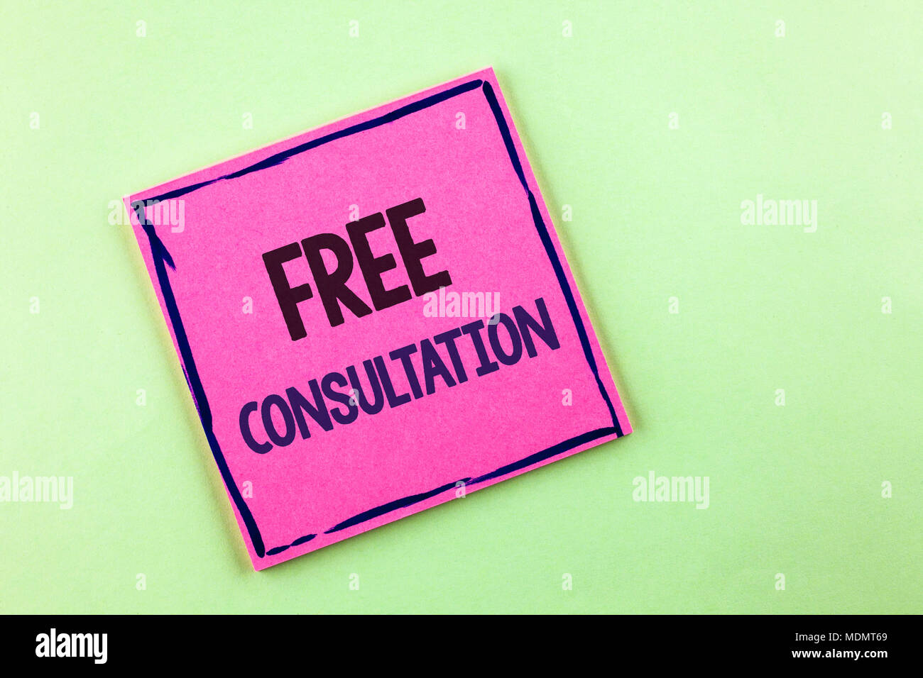 Text sign showing Free Consultation. Conceptual photo asking someone ...