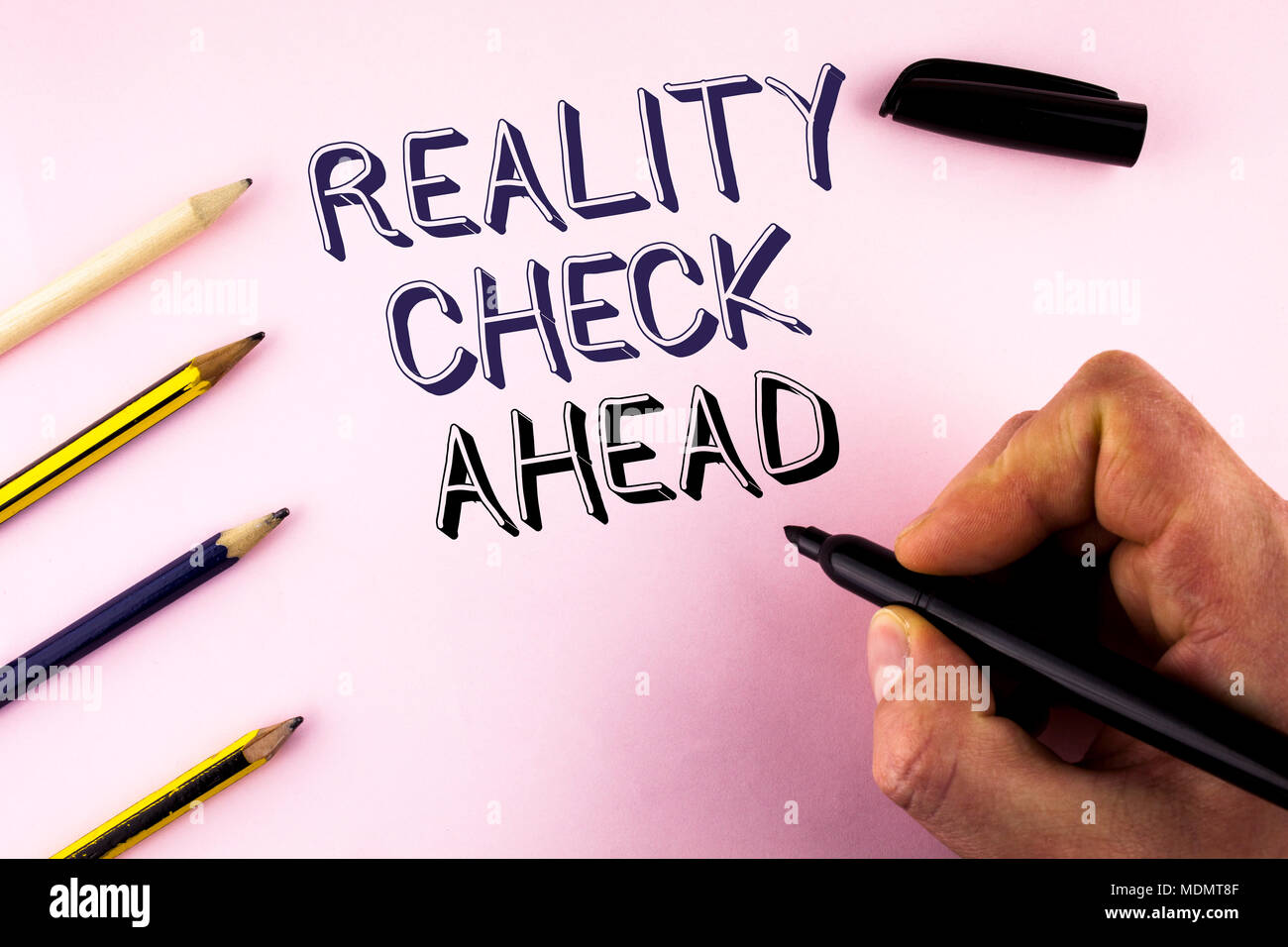 Word writing text Reality Check Ahead. Business concept for Unveil ...