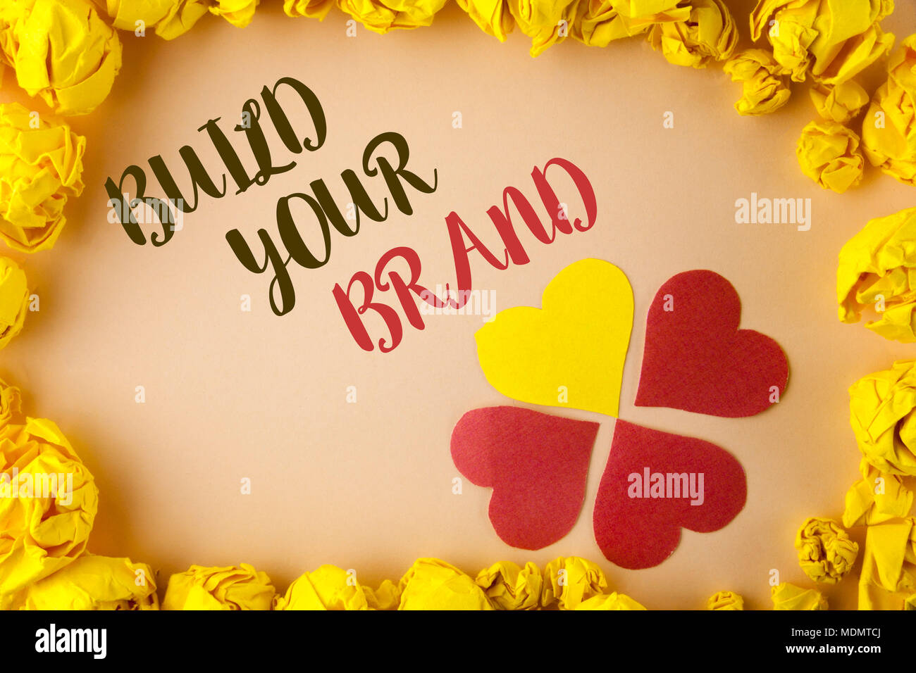 Conceptual hand writing showing Build Your Brand. Business photo ...