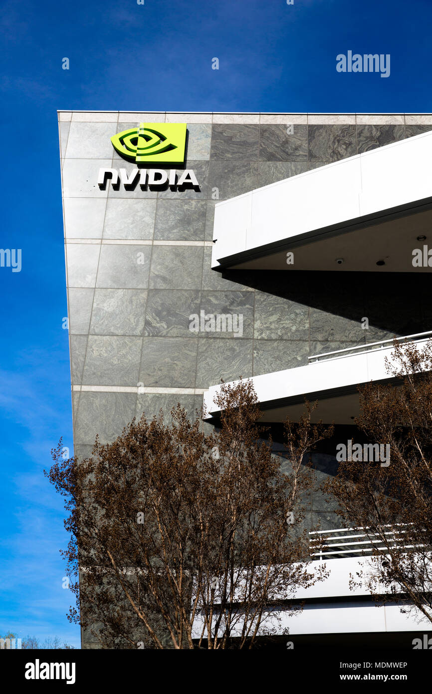 Santa Clara, CA - Feb. 1, 2018: NVIDIA Corp., leader of Artificial ...